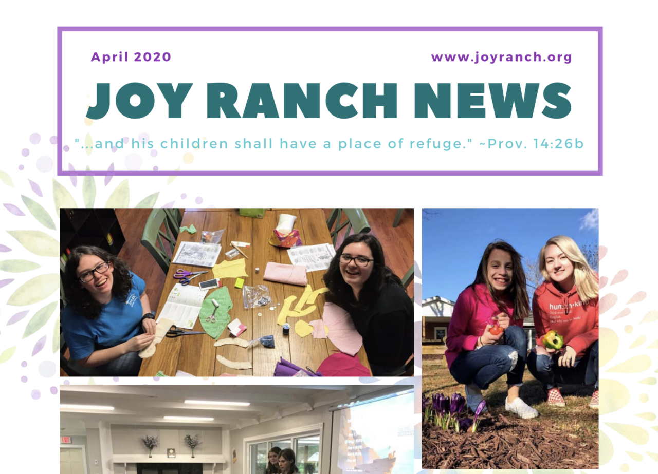 Spring News – Joy Ranch